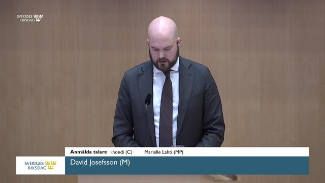 David Josefsson (M) | Sveriges riksdag